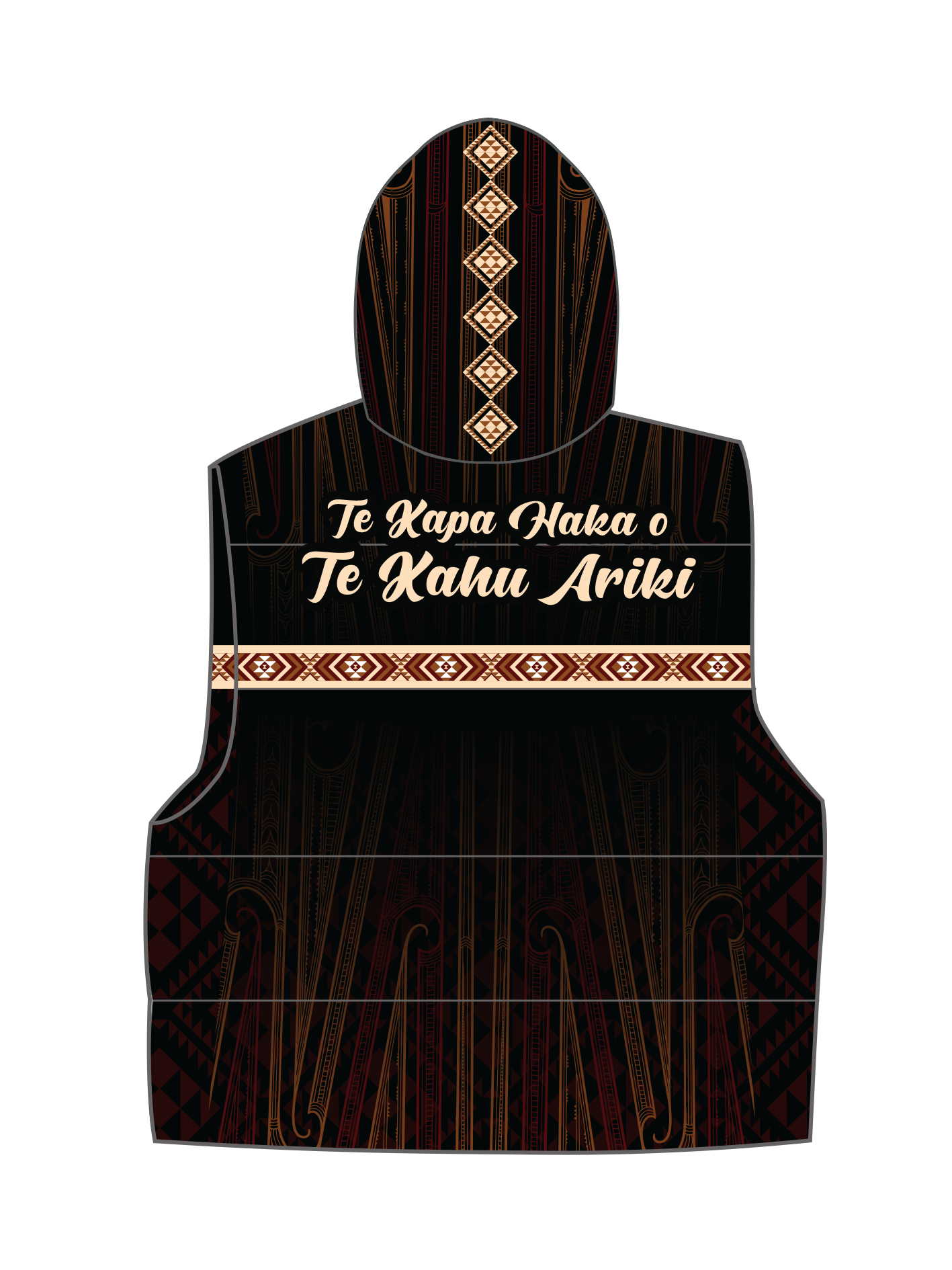 Te Kahu Ariki - Puffer Vest With Hood – KBS Sportswear & Apparel AU